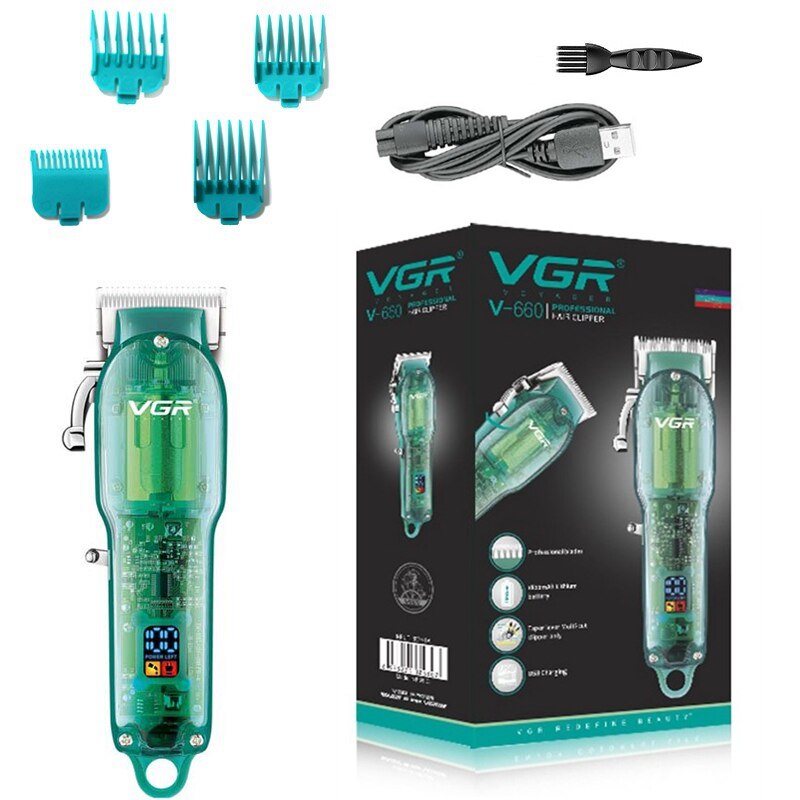 Professionele Tondeuse Draadloze Kapper Trimmer Ha... – Vicedeal