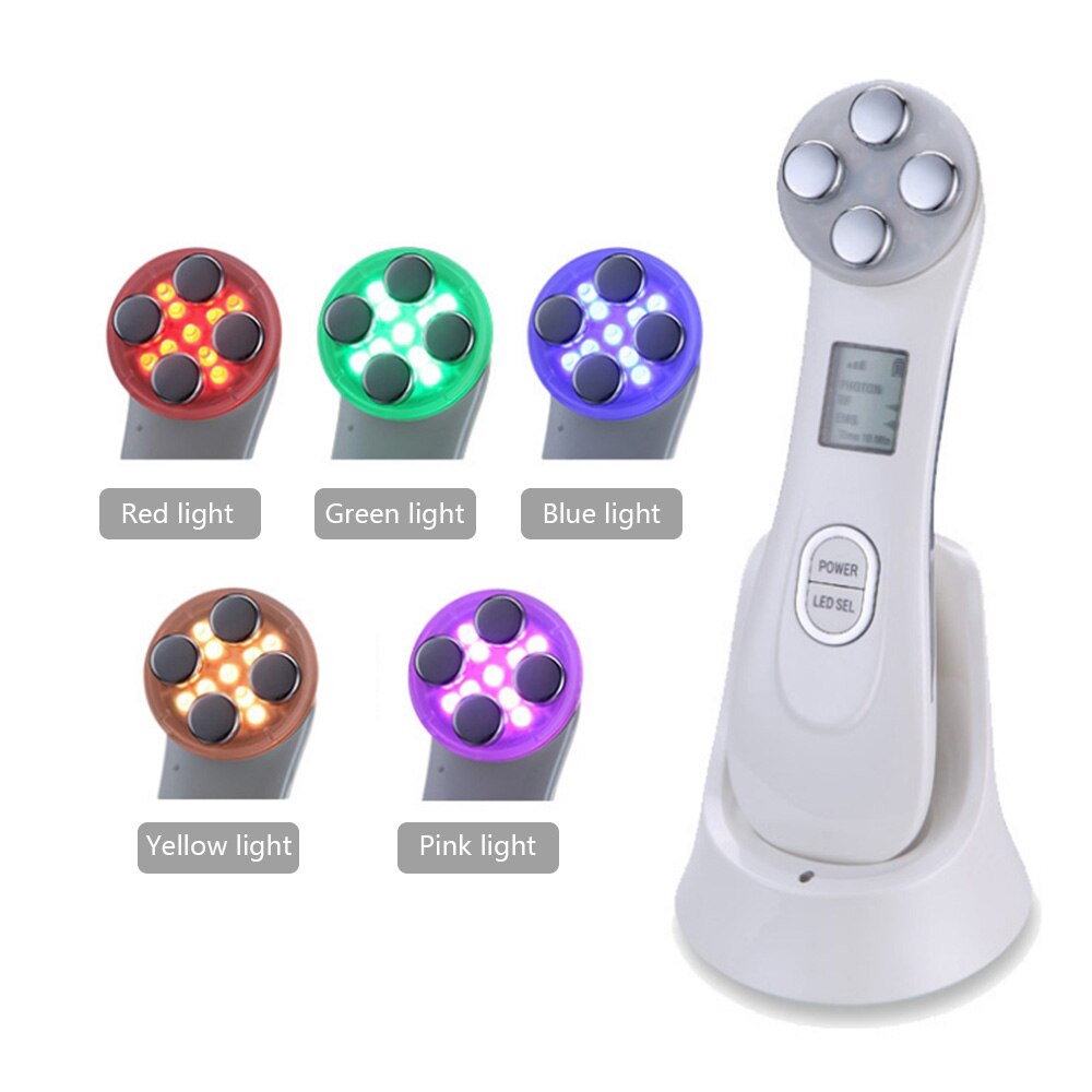 Facial Skin Massager LED Photon EMS Mesotherapy El... – Grandado