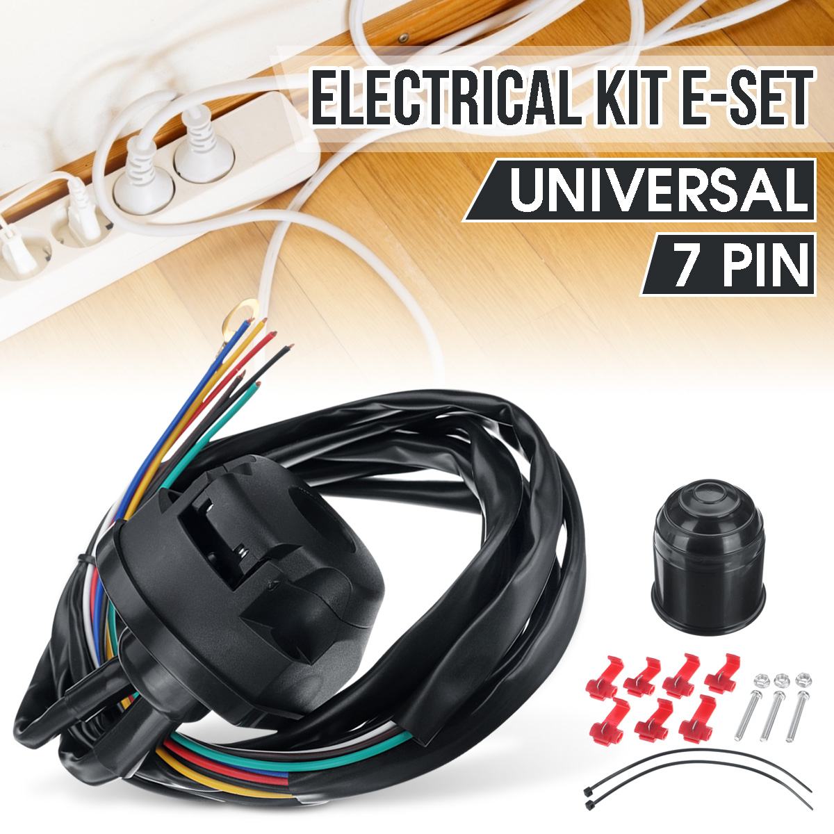 12V Electrical Kit E-set 1.9m 7 Core 7 Pin Univers... – Grandado