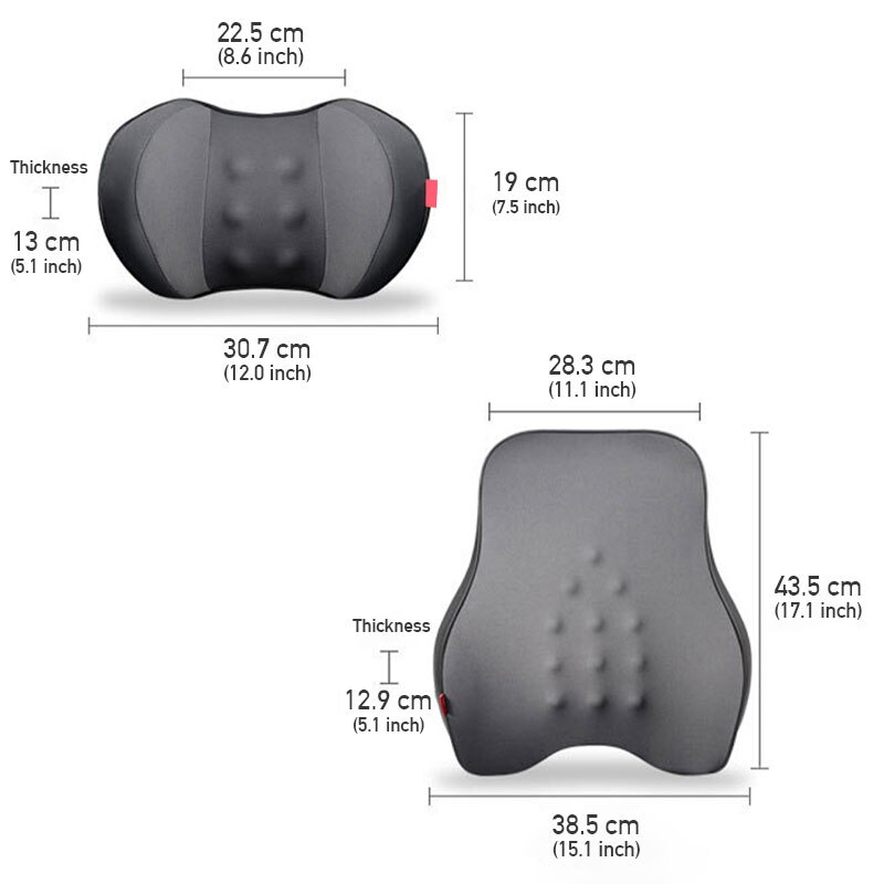 Massage Auto Kussens Hals Hoofd Kussen Memory Foam... – Grandado