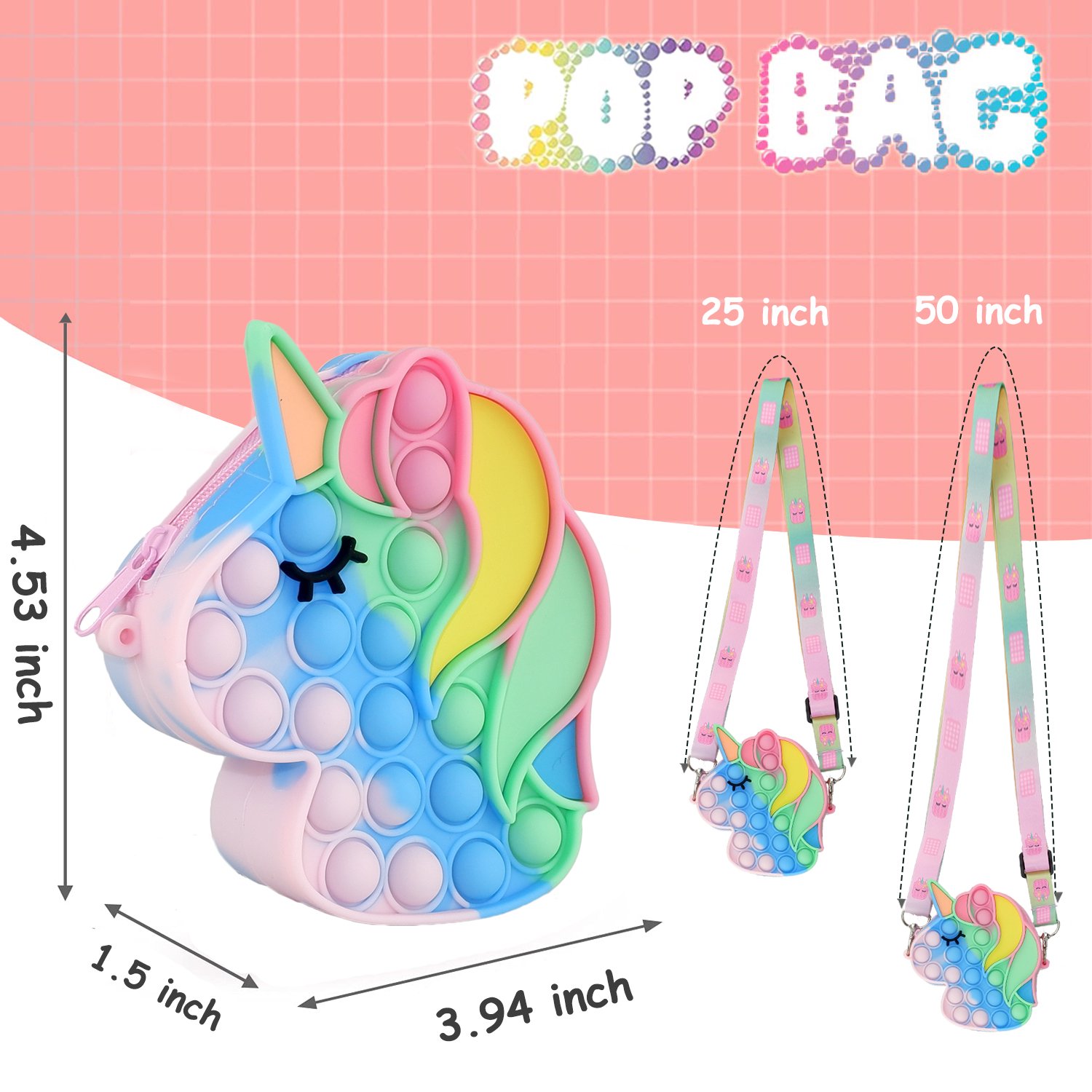 Silicone Toys Pop Fidget Toys Mini Unicorn Kawaii ... – Grandado