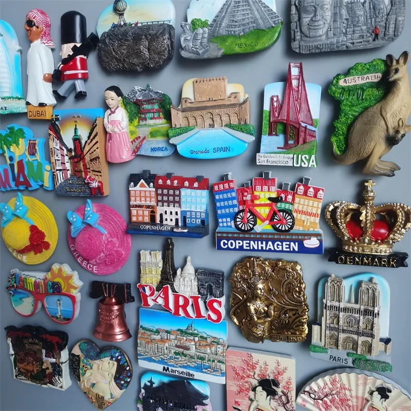 Fridge Magnets Japan Dubai Miami USA Norway Britis... – Grandado