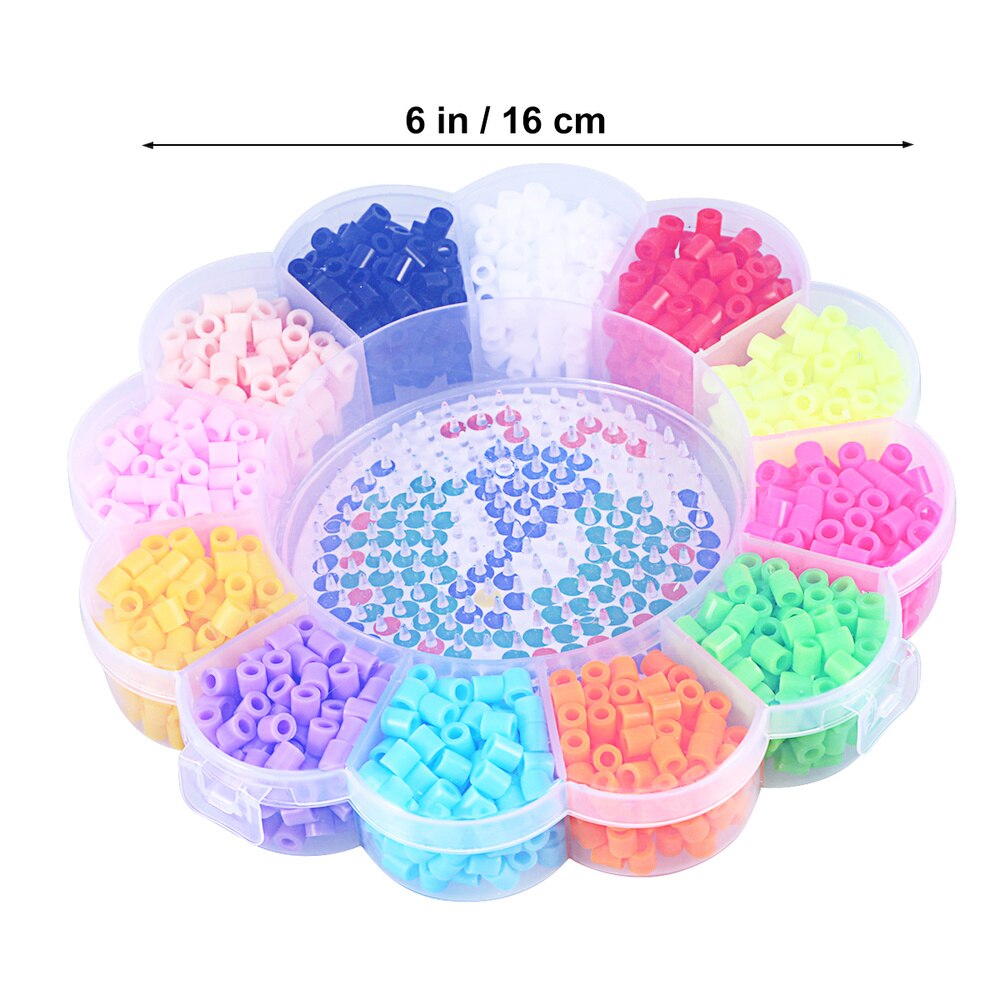 1200pcs Hama Beads Plum Blossom Funny Colorful 12 ... – Grandado