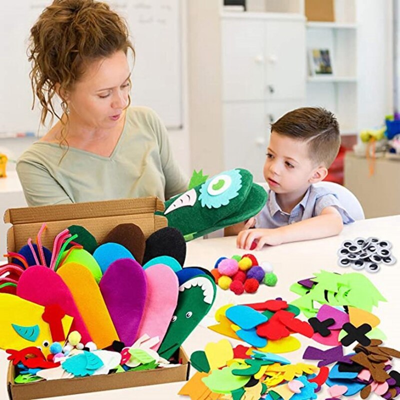 Kids Craft and Art Supplies Hand Puppet Toy Making... – Grandado