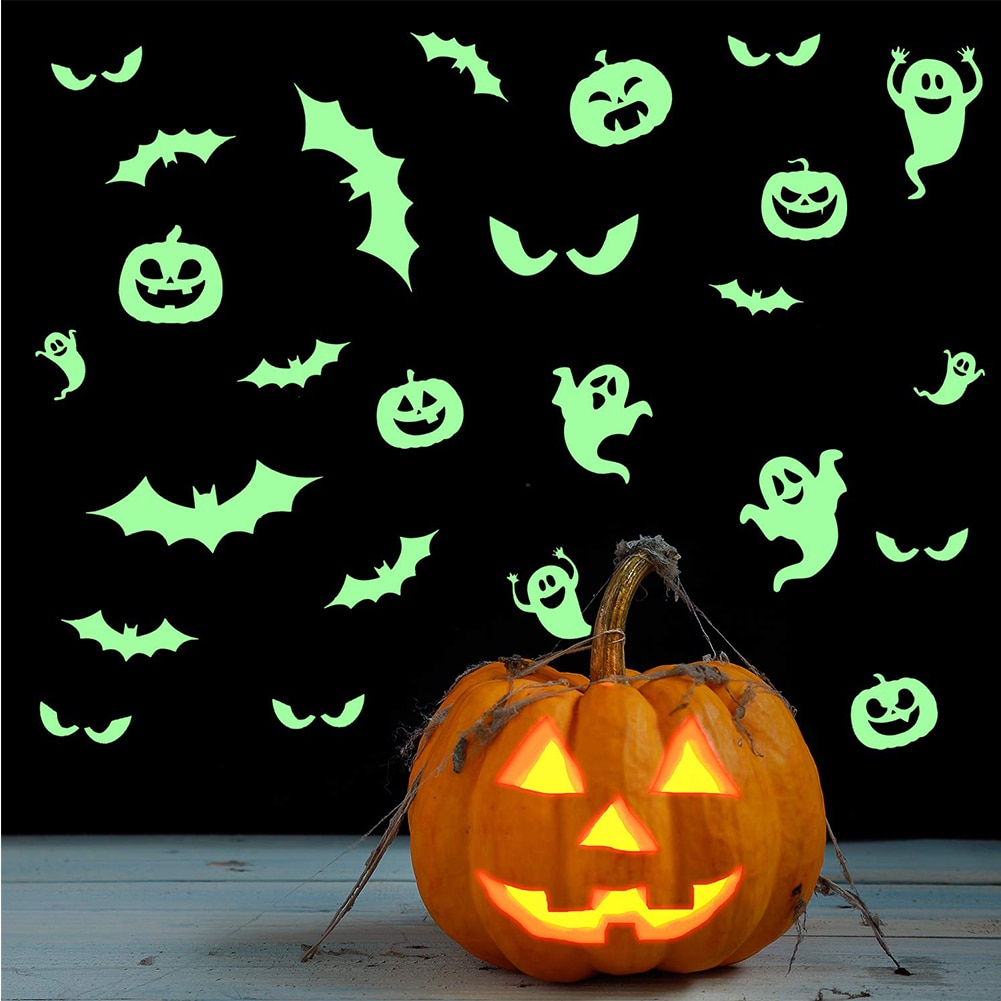 Halloween Glow in The Dark Window Decals Luminous ... – Grandado