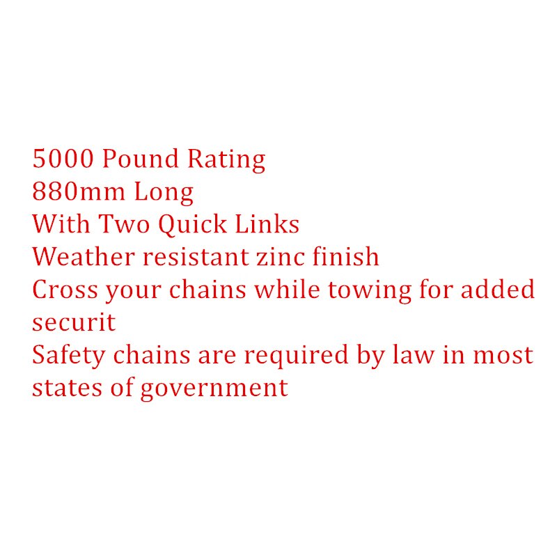 ALWAYSME Trailer Safety Chain ,Towing Chain 88CM/8... – Grandado