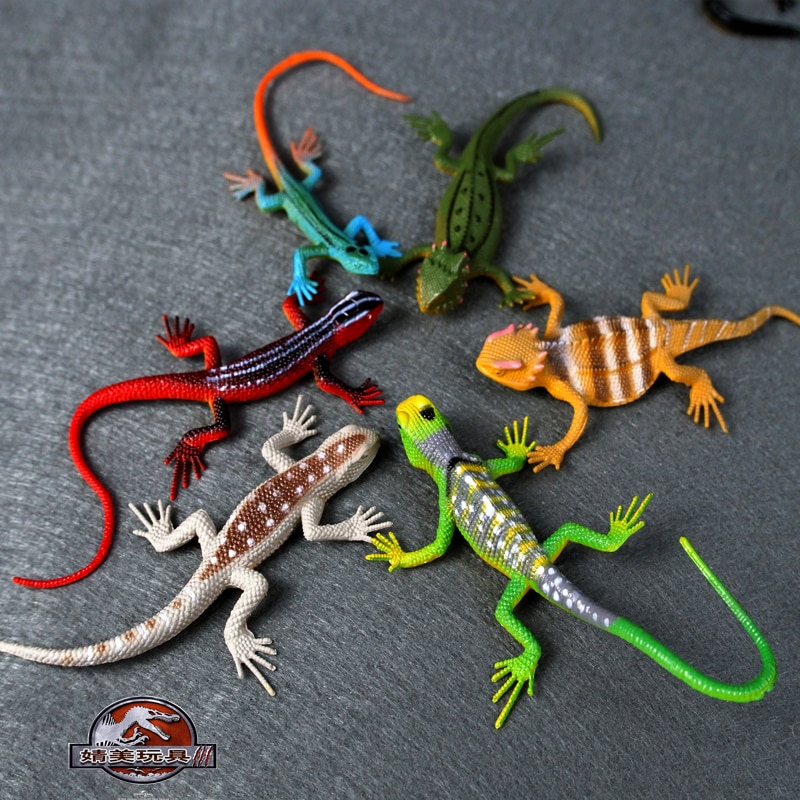 Cute simulation lizard model toy chameleon plastic... – Grandado