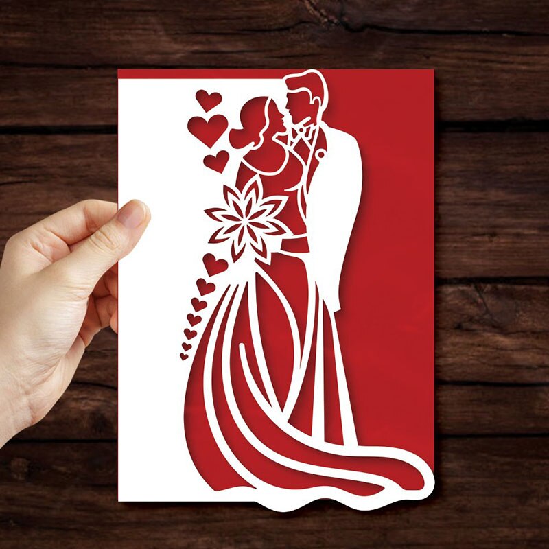 TOP EXPRESSION Wedding Couple Border Metal Cutting... – Vicedeal