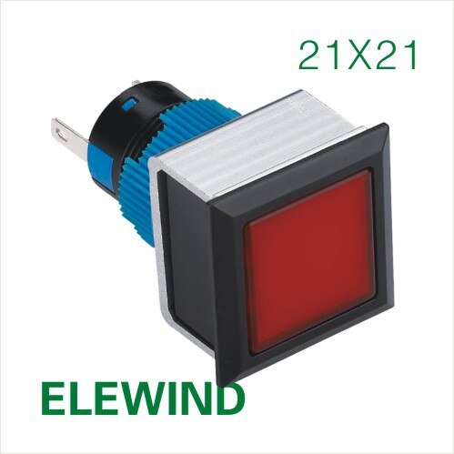 ELEWIND 22mm Square signal lamp(PB223PF-D/R/12V/IP... – Grandado
