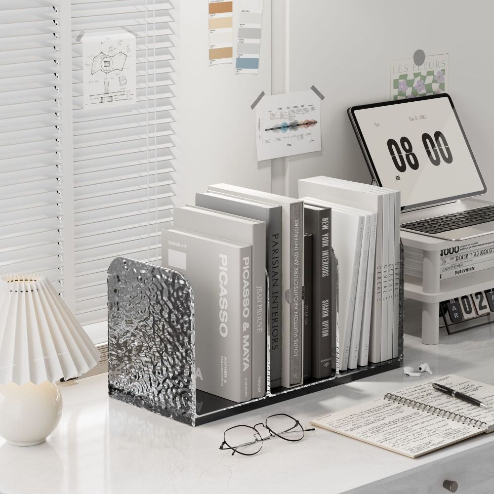 Luxury Desktop Bookends Book Storage Simple 4 Grid... – Grandado