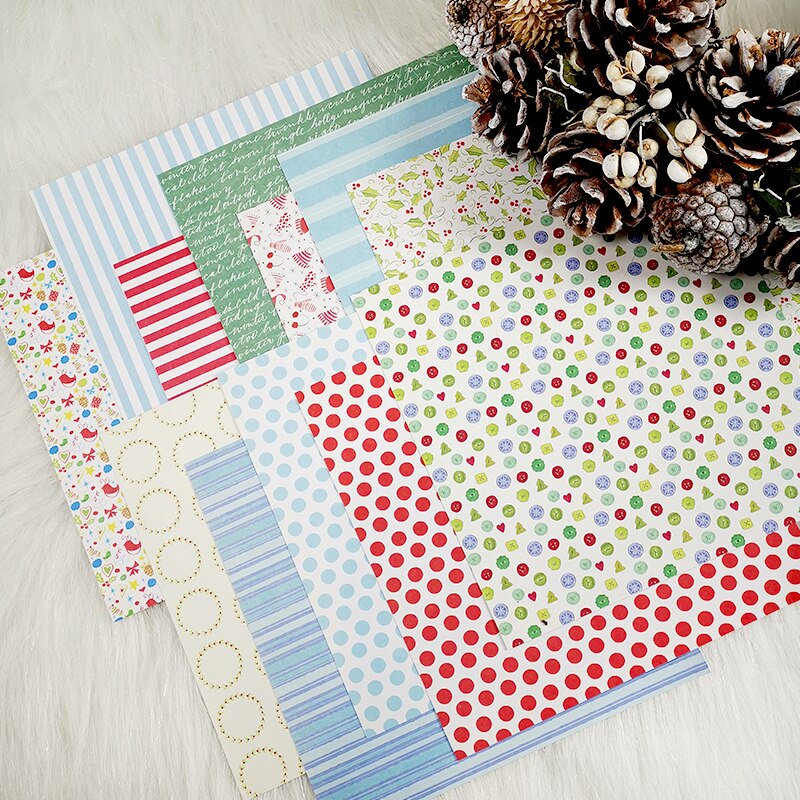 Panalisacraft 12 sheet 6"X6" christmas patterned p... – Grandado