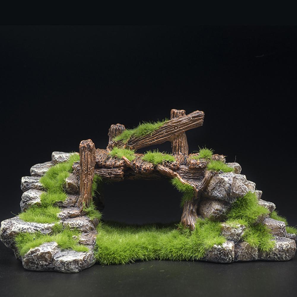 MeterMall Aquarium Harz Moos Brücke Fisch Hiding C... – Vicedeal