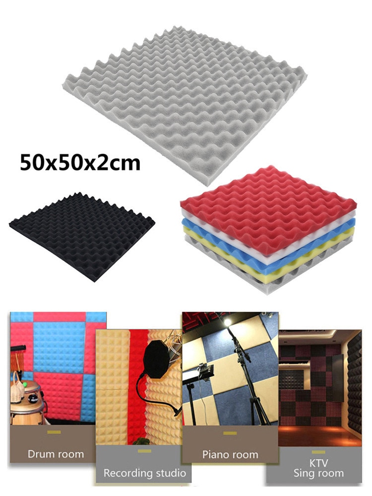 Acoustic Foam Panel Sound Stop Absorption Sponge S... – Vicedeal