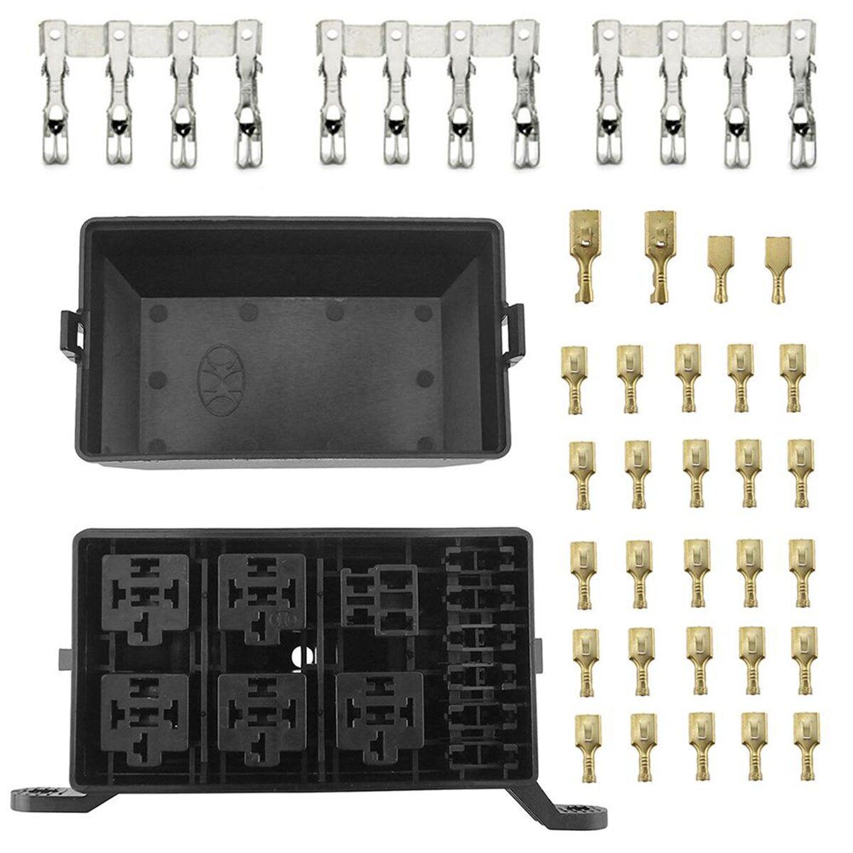 6-weg Relais + 6-Slot Blade Fuse Box Automobil Fah... – Vicedeal