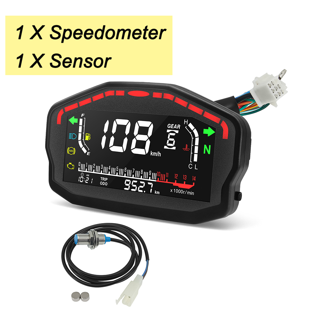 Universal Digital Motorcycle LCD Tachometer Outboa... – Grandado