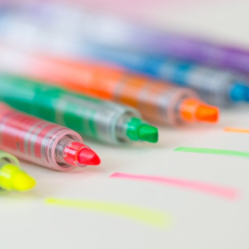 6 Colors for Choose Highlighter Pen Fluorescent Pe... – Grandado