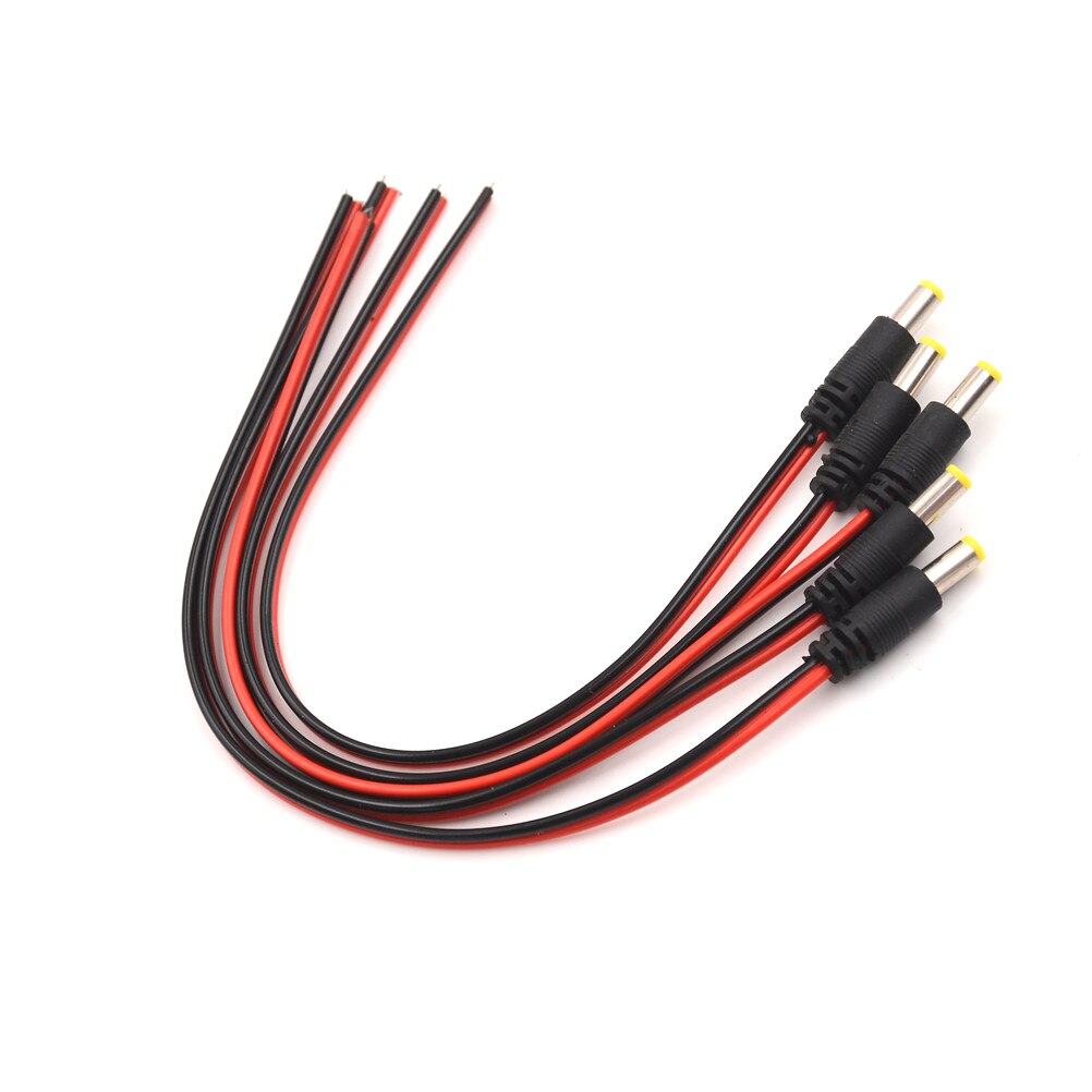 5 stücke 5.5*2,1mm Stecker DC Power Kabel Jack LED... – Vicedeal
