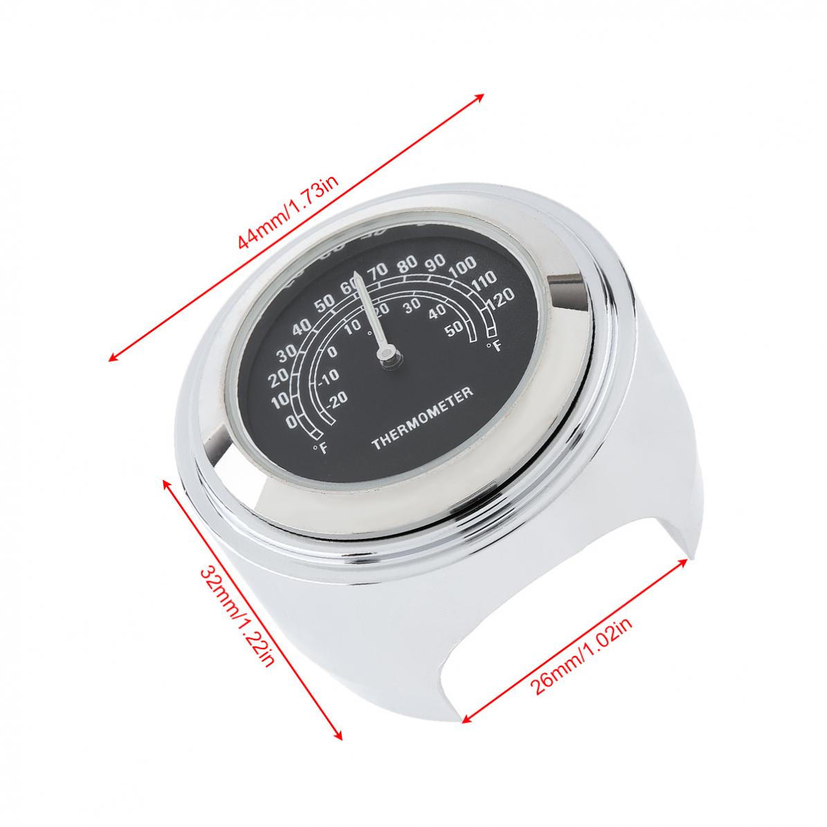 2Pcs Universal Plated Chrome Mount Temp Motorcycle... – Grandado