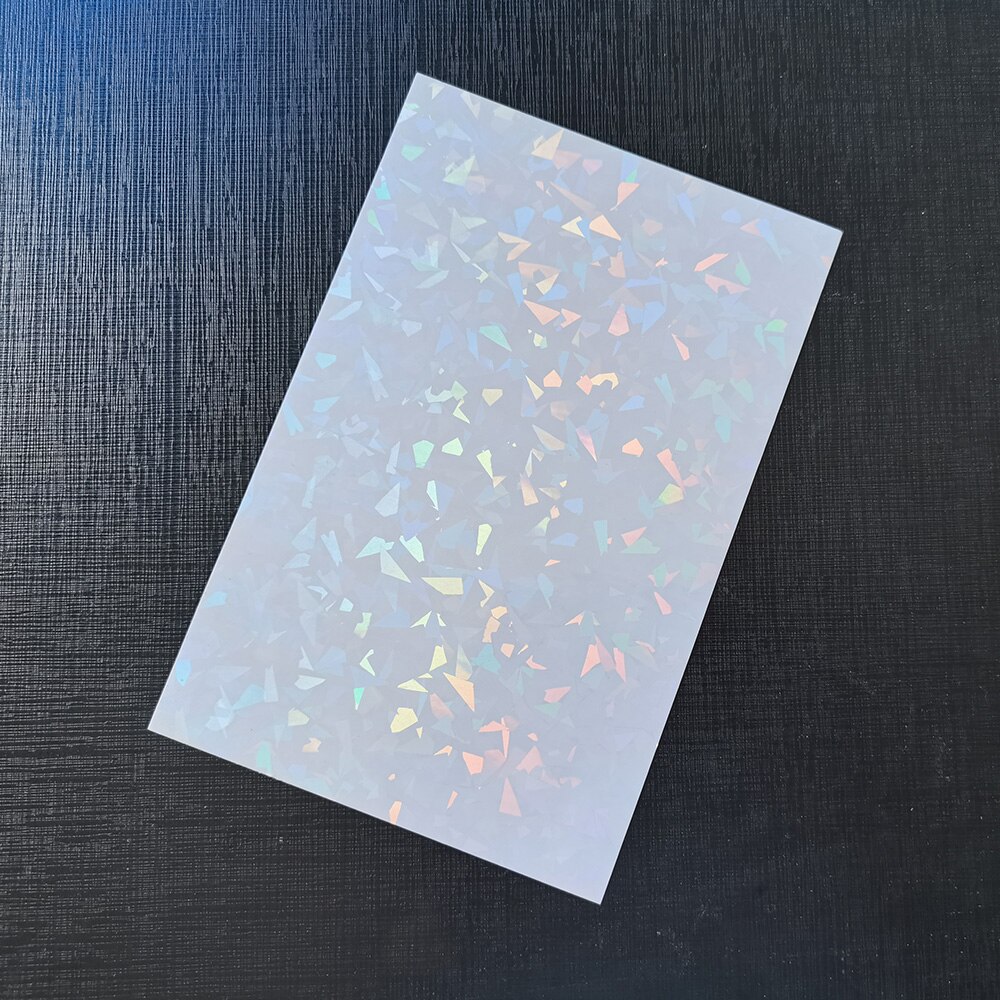 50 Sheets 105x165mm Holographic Broken Glass Foil ... – Vicedeal