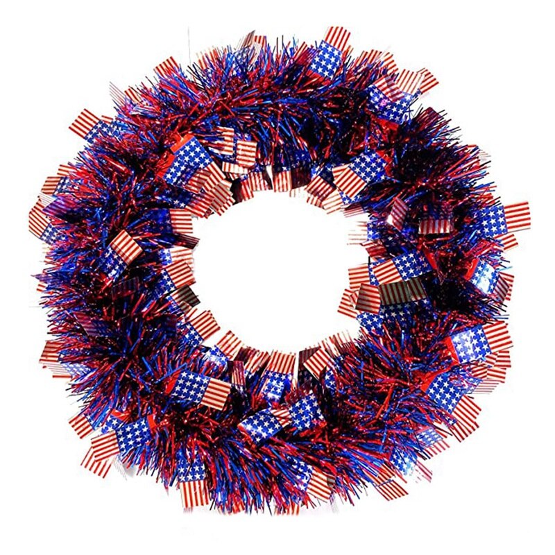 July 4Th Decoration Patriotic Garland Red Blue Whi... – Grandado