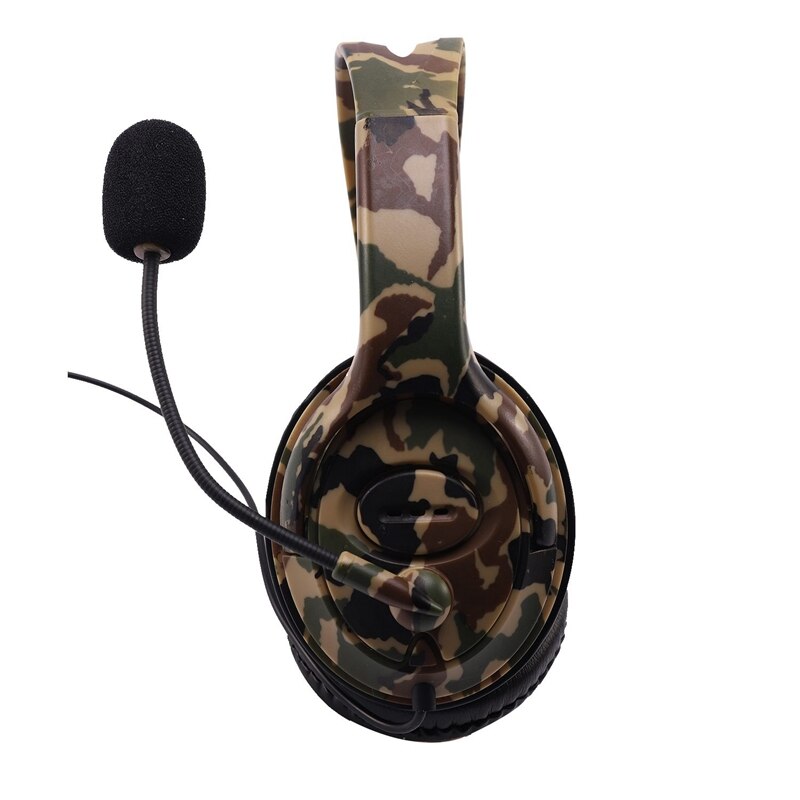 Wired Game Headset with Microphone, Headworn Camou... – Grandado