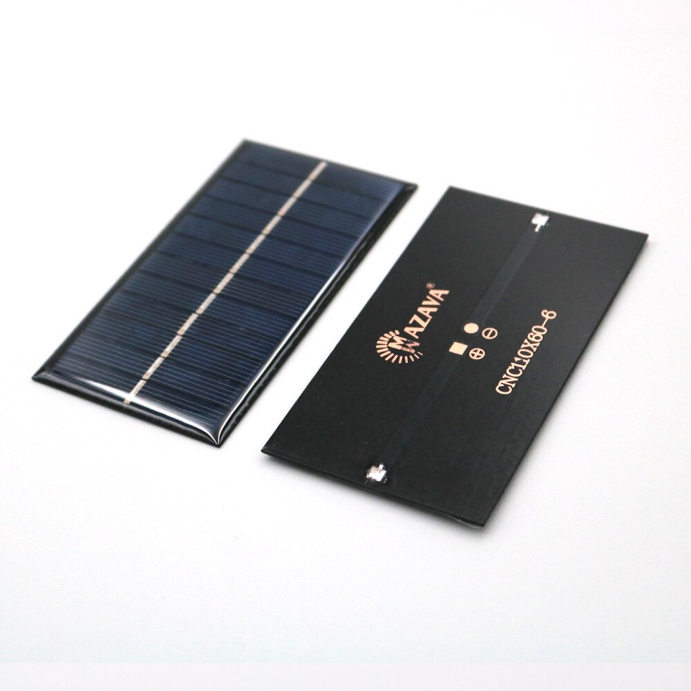 10 stk x 6 v 1 w mini solpanel solceller diy til ... – Grandado