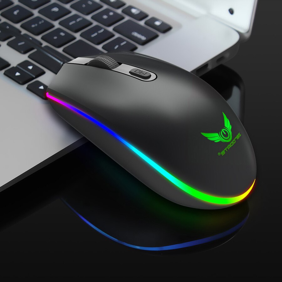 ZERODATE V6 USB Wired Mouse LED Colorful Breathing... – Grandado
