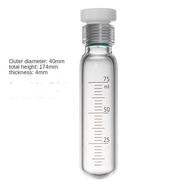 Glass pressure tube Thick-walled pressure bottle H... – Vicedeal