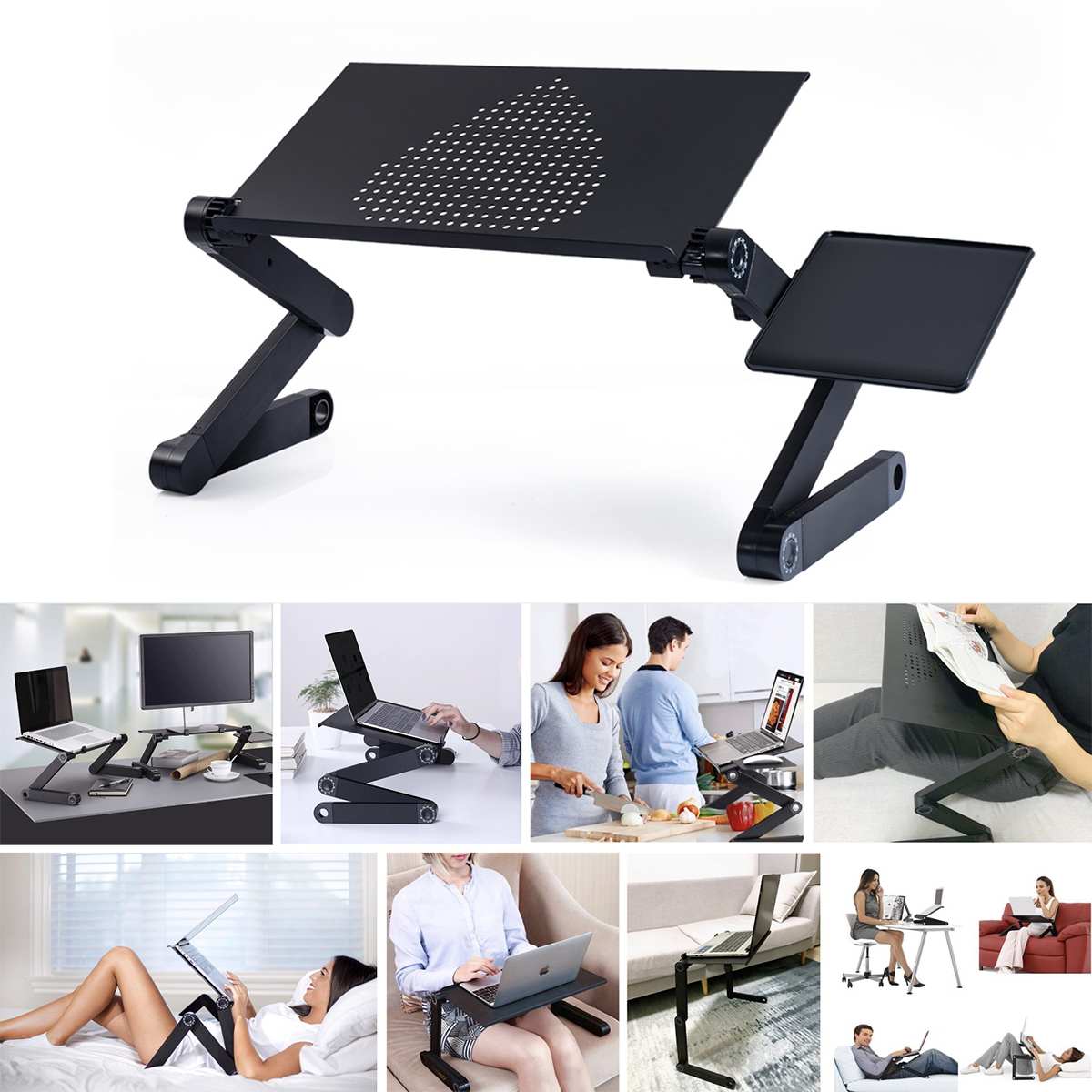 Vouwen Computer Bureau Aluminium Verstelbare Lapto... – Grandado