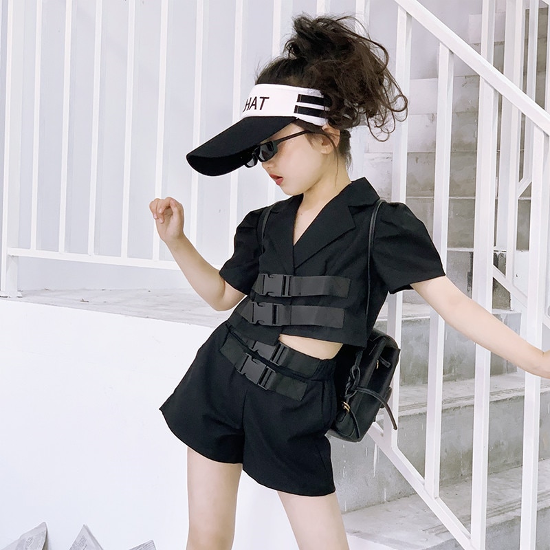 Jazz Dance Costume Girls Hip Hop Dance Wear Kids S... – Vicedeal