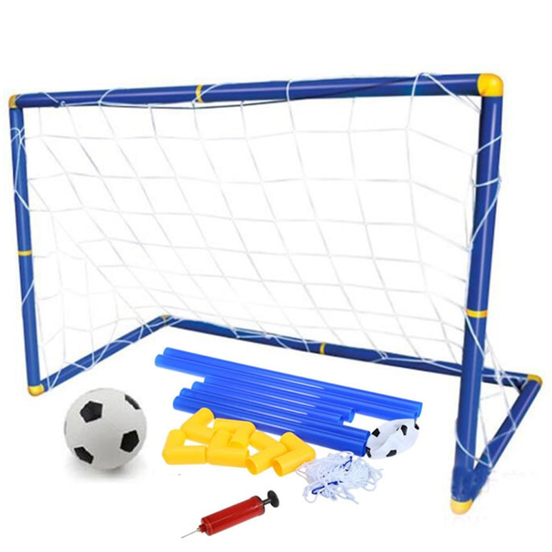 Folding Mini Football Soccer Ball Goal Post Net Se... – Vicedeal