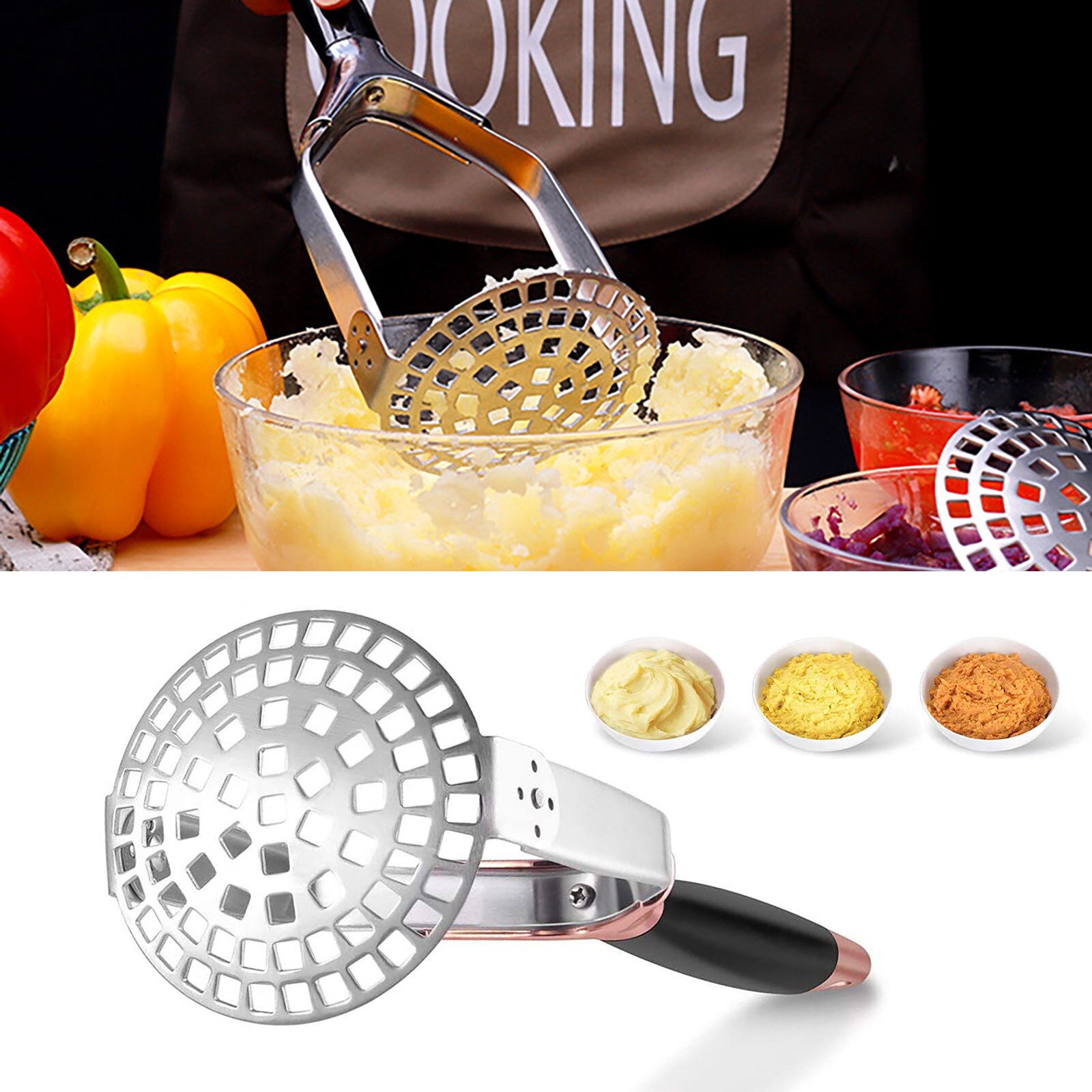 40 # Aardappel Ricer Pureer Geperst Opvouwbare Sap... – Vicedeal