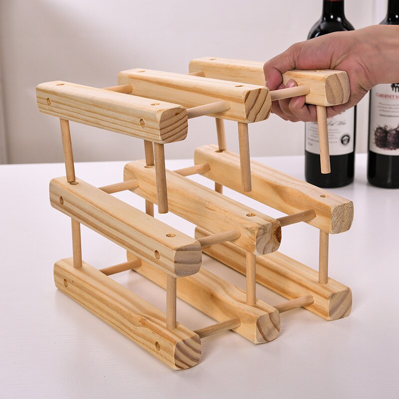 rack dining bar display Wine Rack Wooden Wine Rack... – Grandado