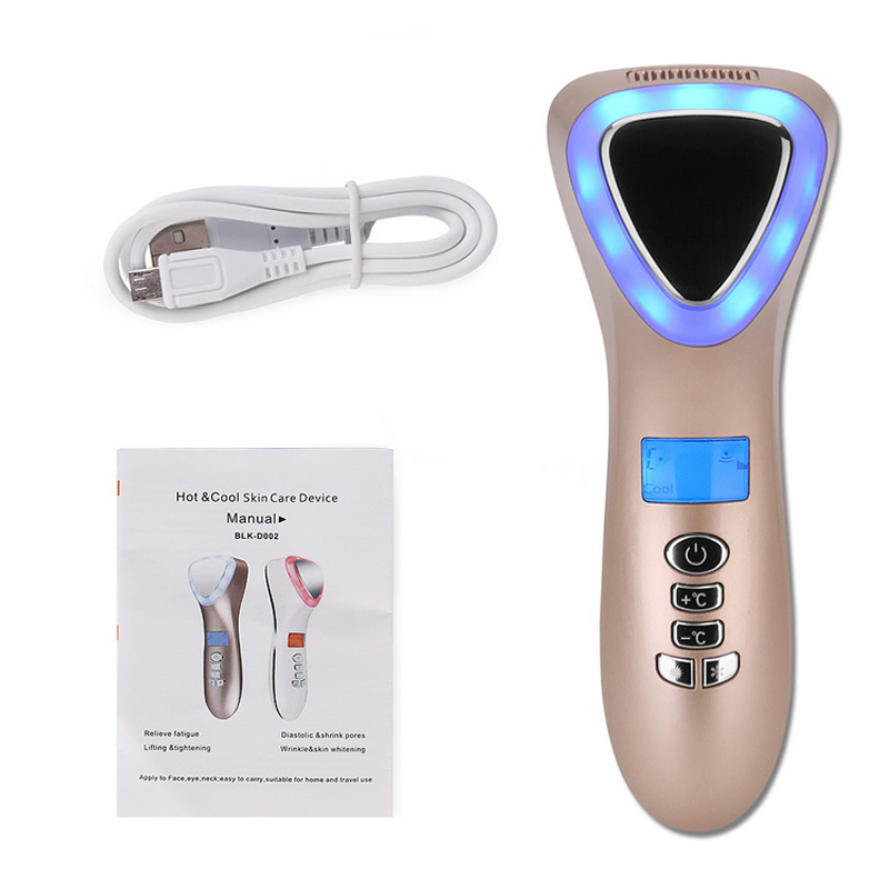 Ultrasonic Cryotherapy Facial Massager Lifting Vib... – Grandado