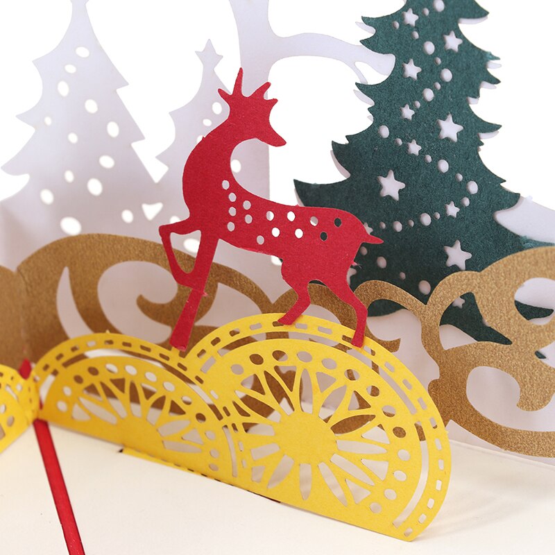 3D Pop-up Greeting Cards Post Cards For Christmas ... – Grandado