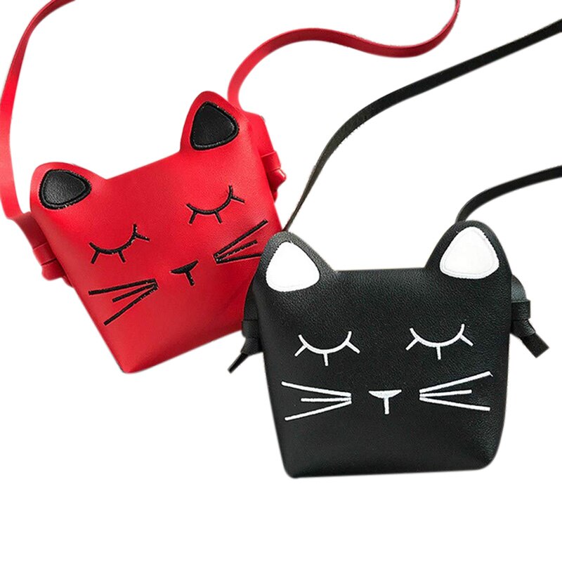 2 Pack Little Girls Purses Cute Cat Shoulder Cross... – Grandado