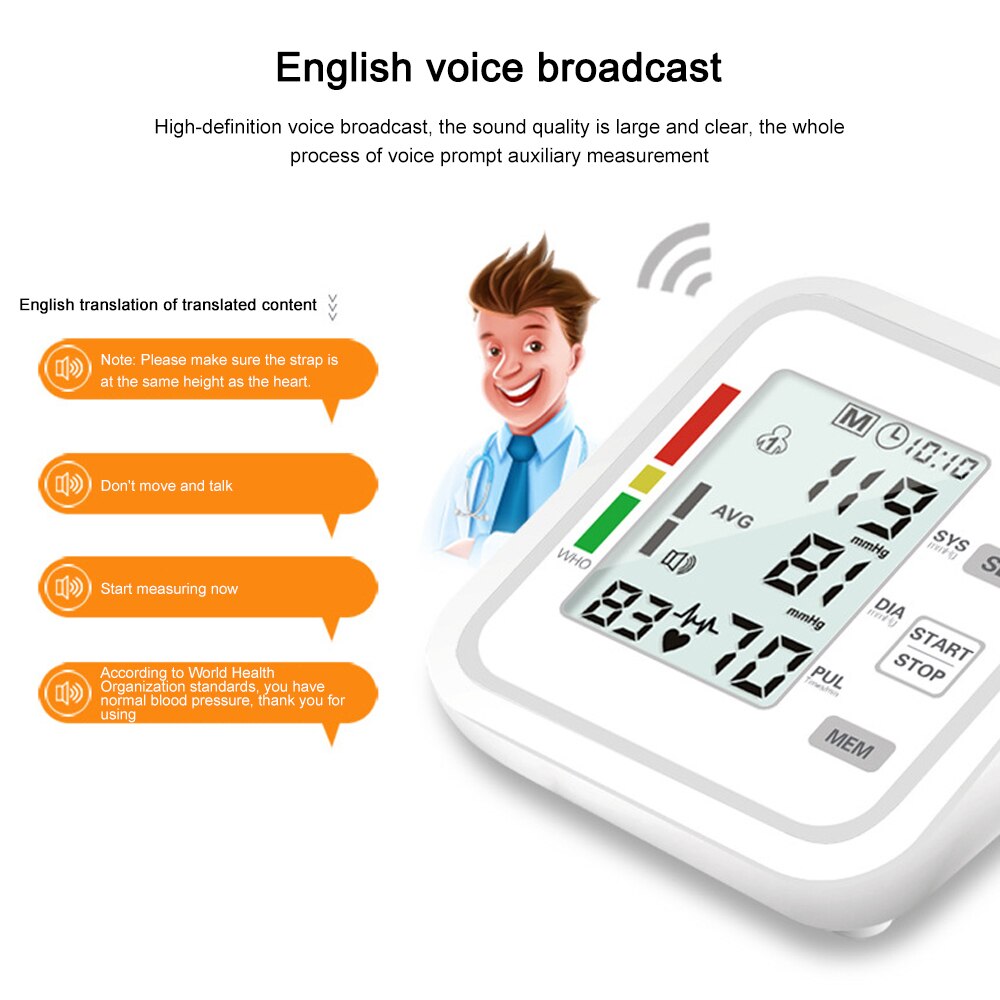 Fully Automatic Arm-type Electronic Sphygmomanomet... – Grandado