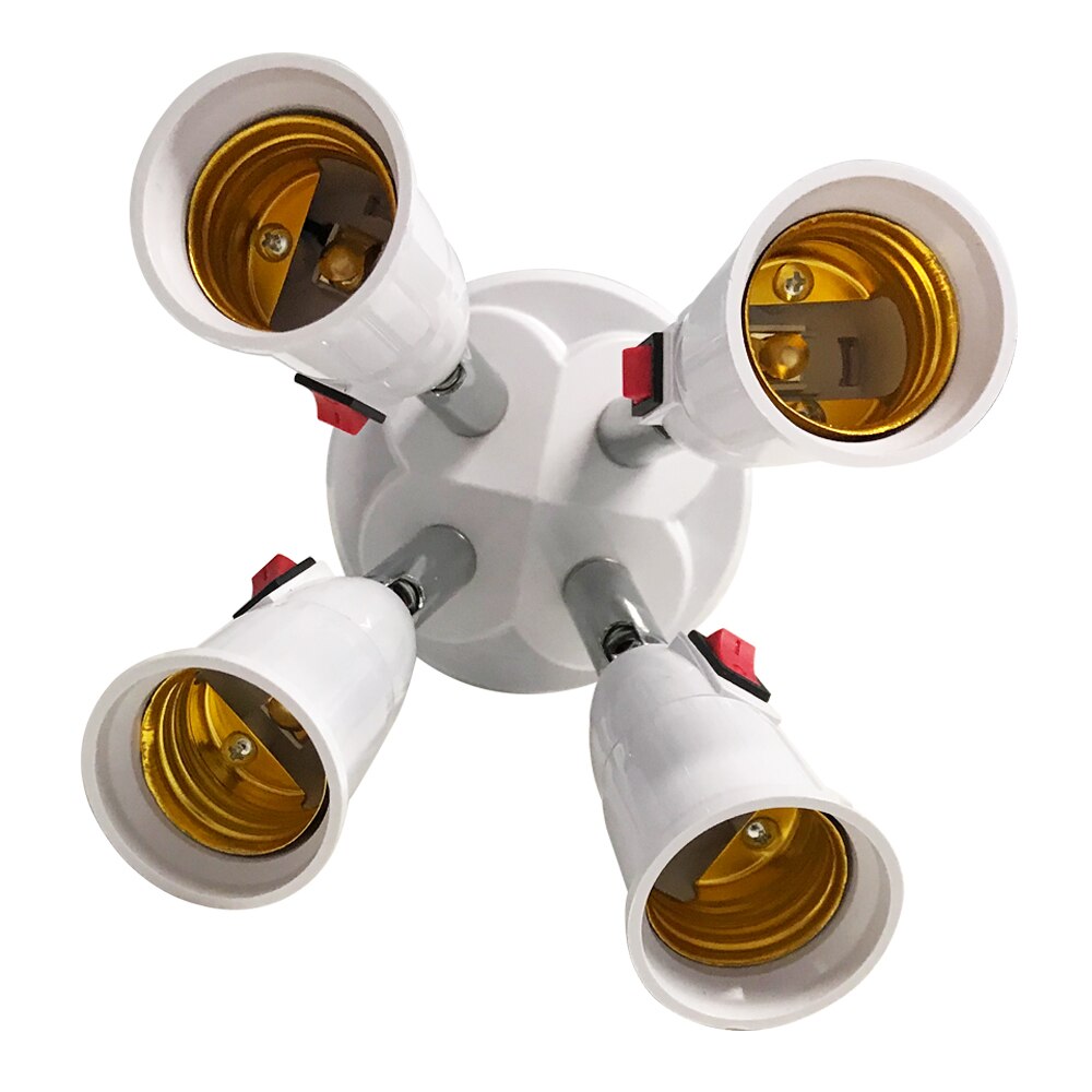 E27 to e27 jakaja 3 in 1/4 in 1/5 in 1 lampun pidi... – Grandado