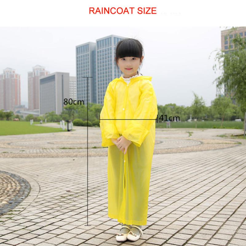1PC PVC Transparent Frosted Child Raincoat Girl An... – Grandado