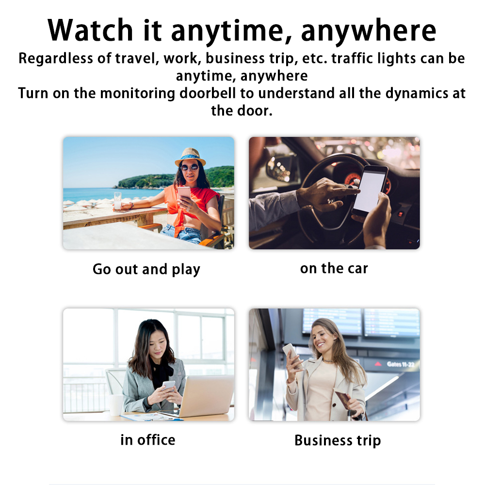 Tuya WIFI Smart Wireless Phone Door Bell 1080P IR ... – Grandado