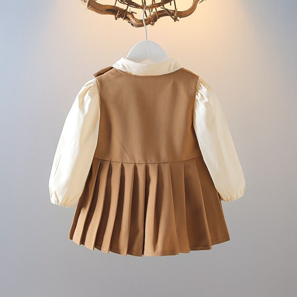 Preppy Spring Girls Kids Princess Tank-Dress+Long ... – Grandado