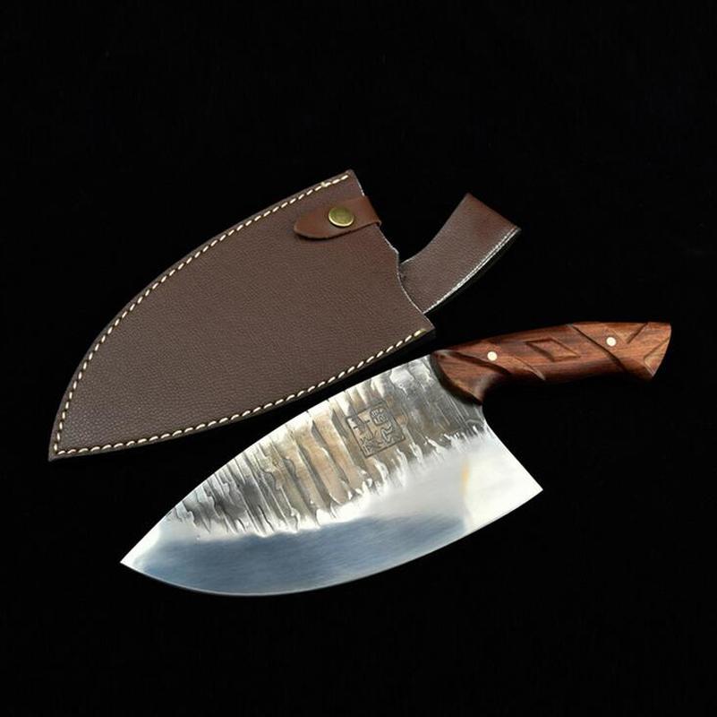 Curved Pointed Sharp Slicing Knife Ghost Hand Made... – Grandado