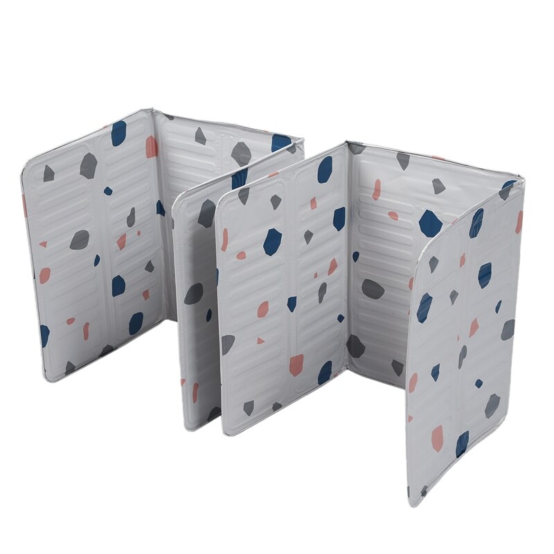 2 Pcs Set Splash Guard Board Guard Geometric Print... – Grandado