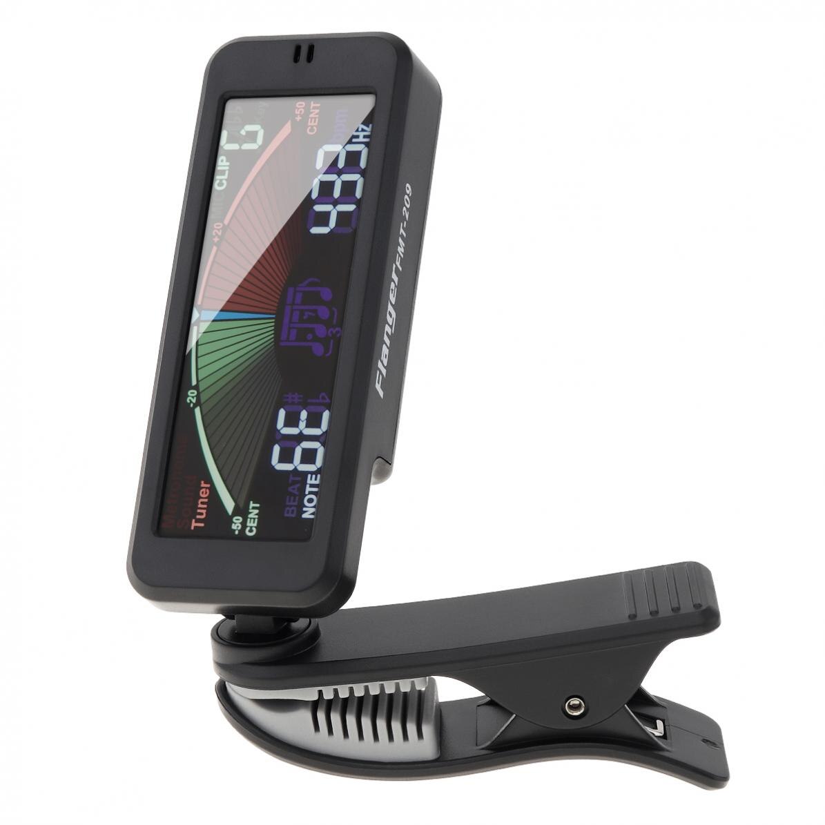 3 IN 1 Black Guitar Tuner Large LCD Screen Metrono... – Grandado