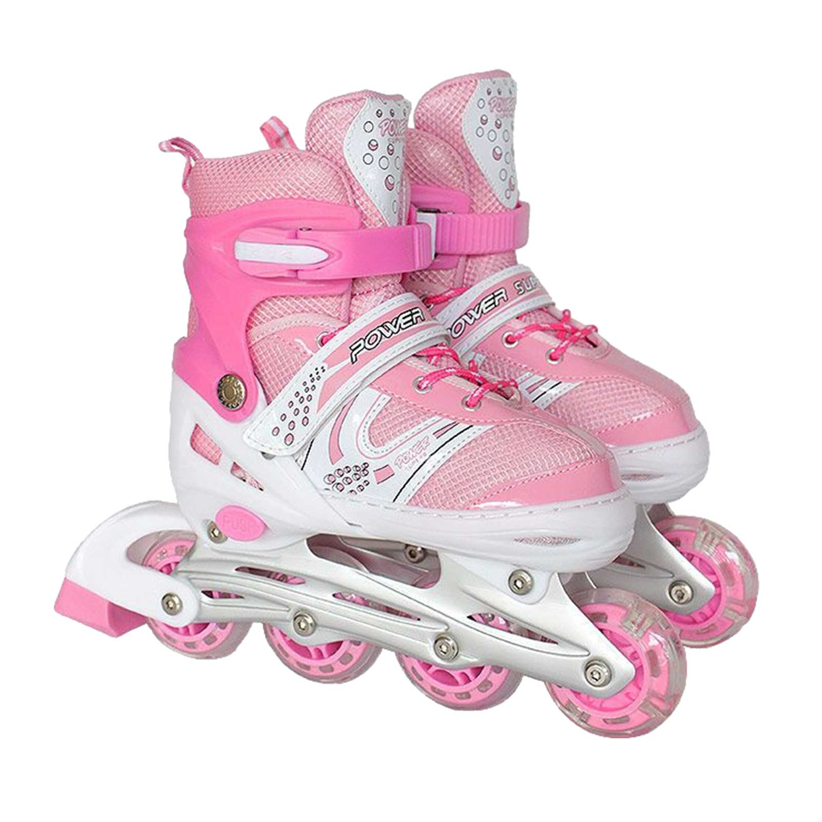 Kids Inline Skates Adjustable Roller Skates With L... – Vicedeal