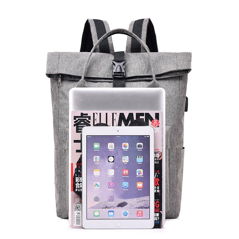 Men's USB Charging Backpack Laptop Bags Polyes... – Grandado