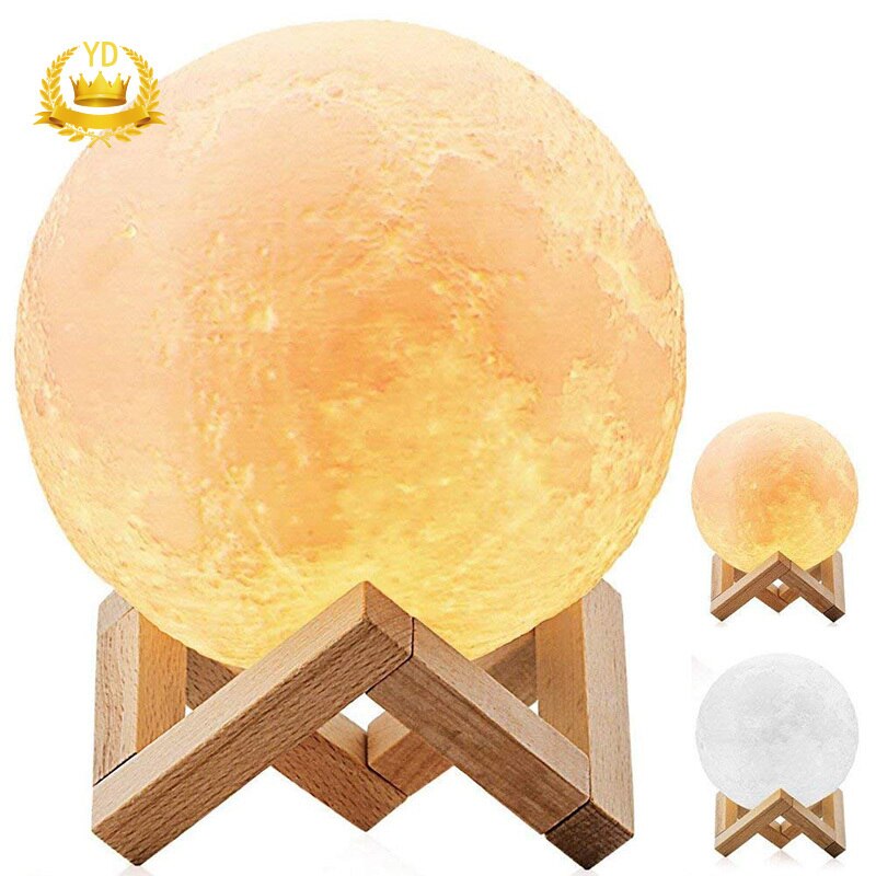 Full Moon Lamp 3D LED Night Modern Floor Lamp Dimm... – Vicedeal
