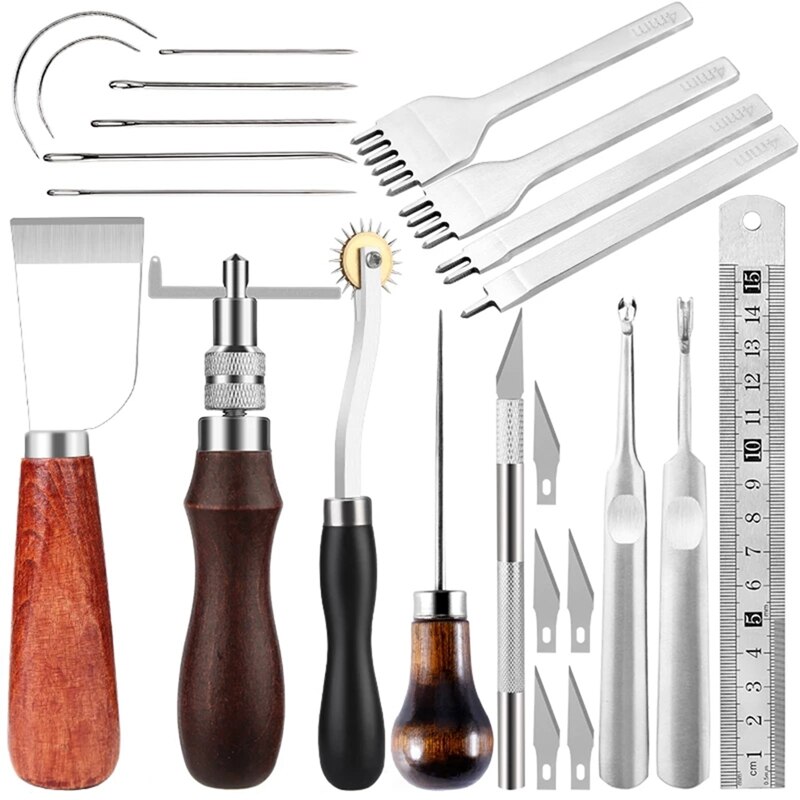 Leathercraft Tool Sets with Hand Sewing Stitching ... – Grandado