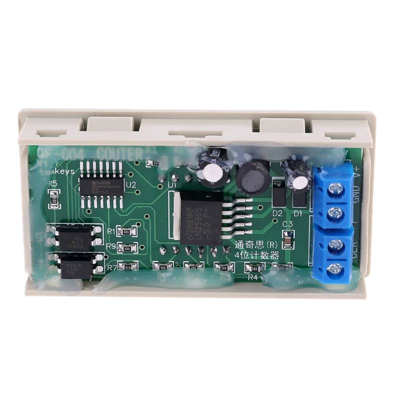 DC 5V 12V 36V Trigger Counter Module Accumulator 4-Bit Red 0.56in ...
