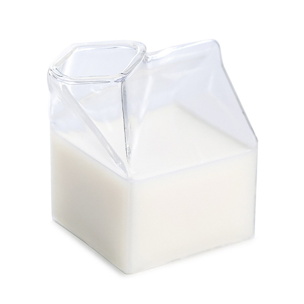 Mini Glass Bottle Milk Cream Bottle Milk Carton De... – Grandado